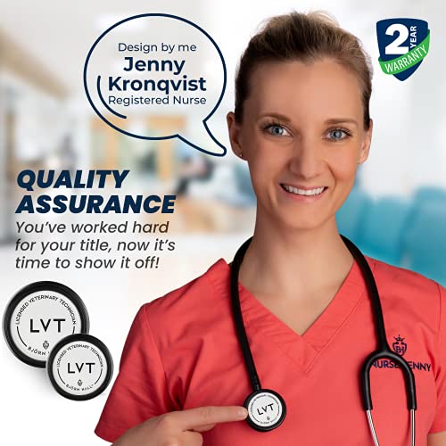 BJÖRN HALL Vet Tech Stethoscope Diaphragm | LVT Licensed Veterinary Technician | Fits Littmann Classic III & Cardiology IV Stethoscopes & Björn Hall | Vet Tech Supplies | Replacement Diaphragm | LVT