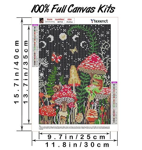 Ytexenct Diamond Painting Kits,Diamond Art Kit for Adults Full Drill Round,Paint by Diamond for Gift,Wall Decor