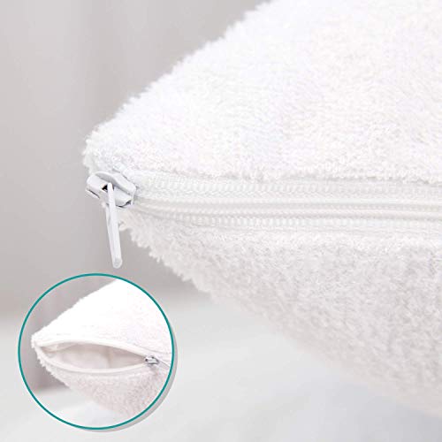 Zippered Toddler Pillocase and Crib Mattress Pad Cover