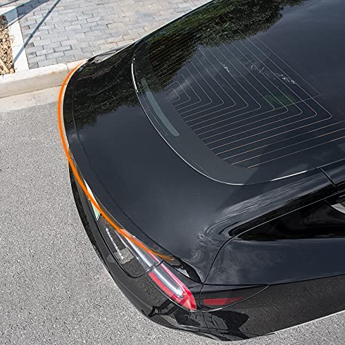 Bomely Spoiler Wing Compatible with 2017-2023 Tesla Model 3 Spoiler Wing Performance Car Rear Spoiler Carbon Fiber Pattern Kit Tesla Model 3 Accessories (Matte Carbon Fiber Pattern)