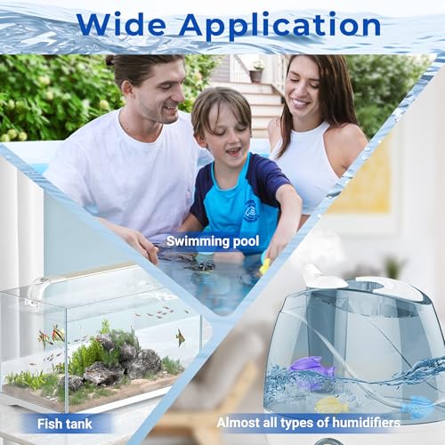 Funmit 6 Pack Universal Humidifier Cleaner Fish Compatible with Almost All Humidifiers and Fish Tanks, Purifies Water, Prevents Hard Water Build-Up, Reduces Scale, Yellow