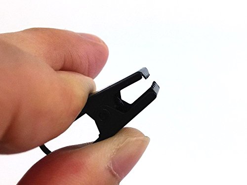 yueton 60pcs Black Metal Hook Clips Hanging Curtain Clip Hanger
