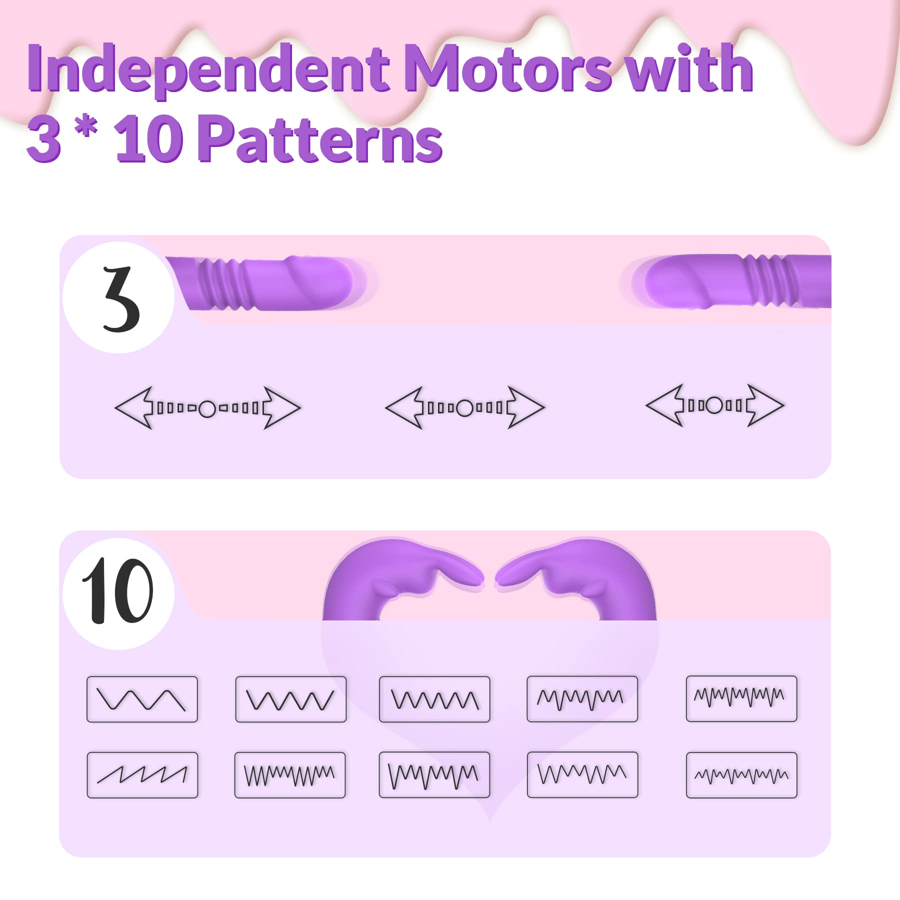 Beaded Thrusting Rabbit Vibrator - BOMBEX William, 9.8" Triple Action G Spot Vibrator with Independent Clitoral Stimulator, 10 Patterns, Waterproof & Rechargeable Sex Toys for Women, Rose