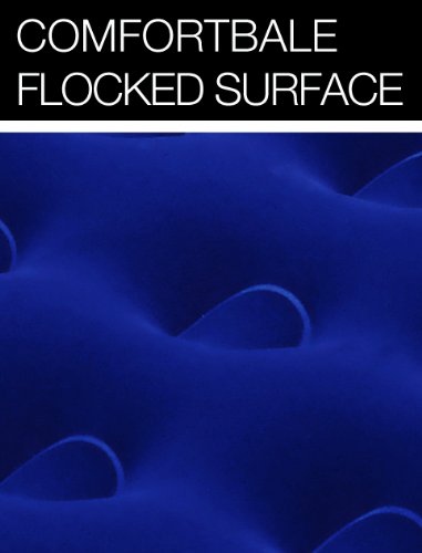 Bestway Flocked Queen Airbed without Inflation Pump, 80 x 60 x 8.5-Inch, Blue