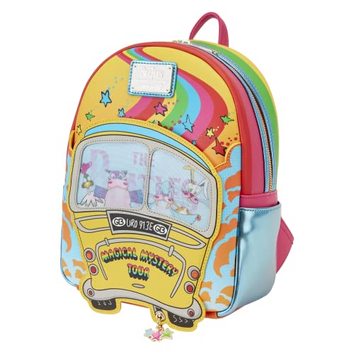 Loungefly The Beatles Magical Mystery Tour Bus Lenticular Double Strap Shoulder Bag