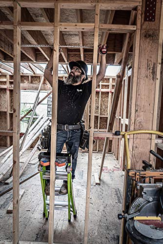 Little Giant Ladders, King Kombo, Professional, 4 ft. A Frame, 7 Ft. Extension, Fiberglass, Type 1AA, 375 lbs weight rating, (13470-001)