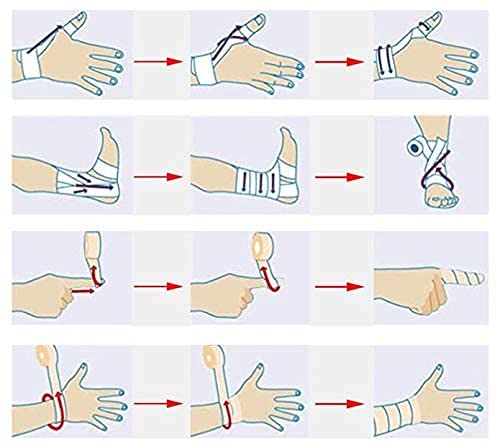 Bandage Wrap 8 Pack 1”x 5 Yards Self Adhesive Bandage Wrap Breathable Cohesive Bandage Wrap Rolls Athletic Elastic Self Adherent Wrap for Sports Injury,Wrist, Knee, Ankle Sprains and Swelling(Beige)