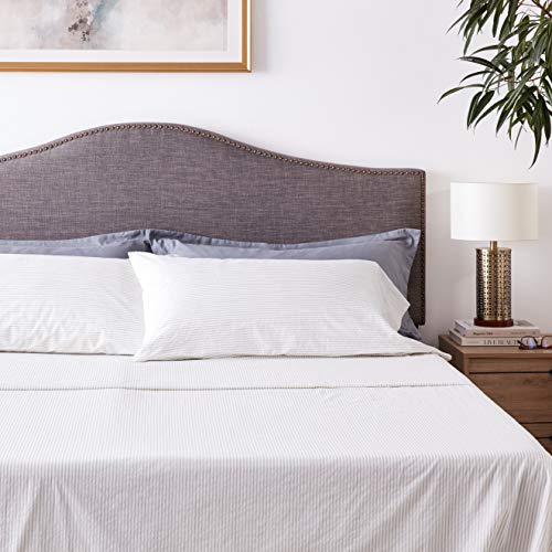 Tommy Bahama - King Sheets, Cotton Percale Bedding Set, Crisp & Cool, Stylish Home Decor (Paloma Beach Grey, King)