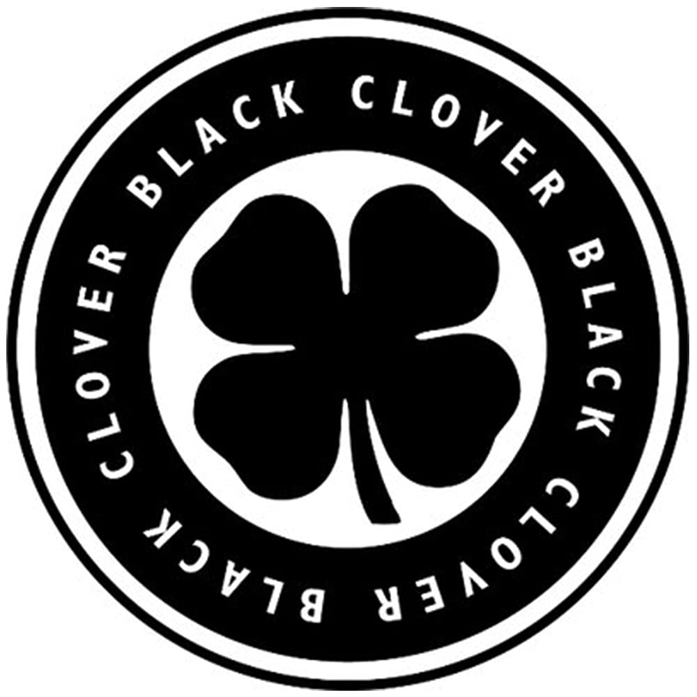Black Clover Premium Clover 64 Fitted Cloth Back Style 3D Raised Patch 6 Panel Hat S/M