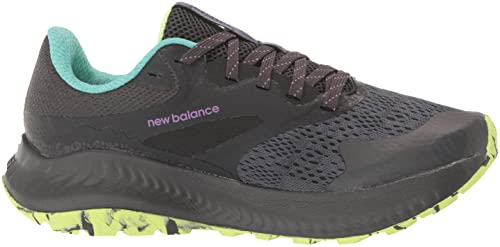 New Balance Women's DynaSoft Nitrel V5 Trail Running Shoe, Magnet/Cyber Jade/Electric Purple, 9.5