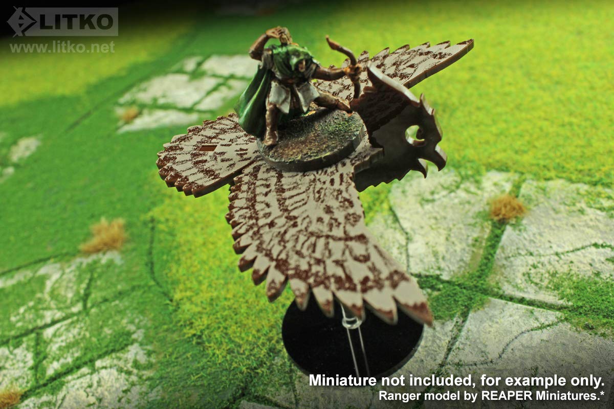 LITKO Bird Character Mount | Bird of Prey | Role Playing Games | Compatible with Dungeons & Dragons and Pathfinder Games (Owl)