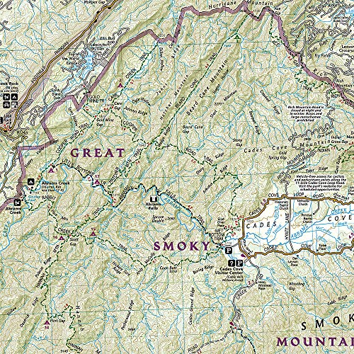 Great Smoky Mountains National Park Map (National Geographic Trails Illustrated Map, 229)