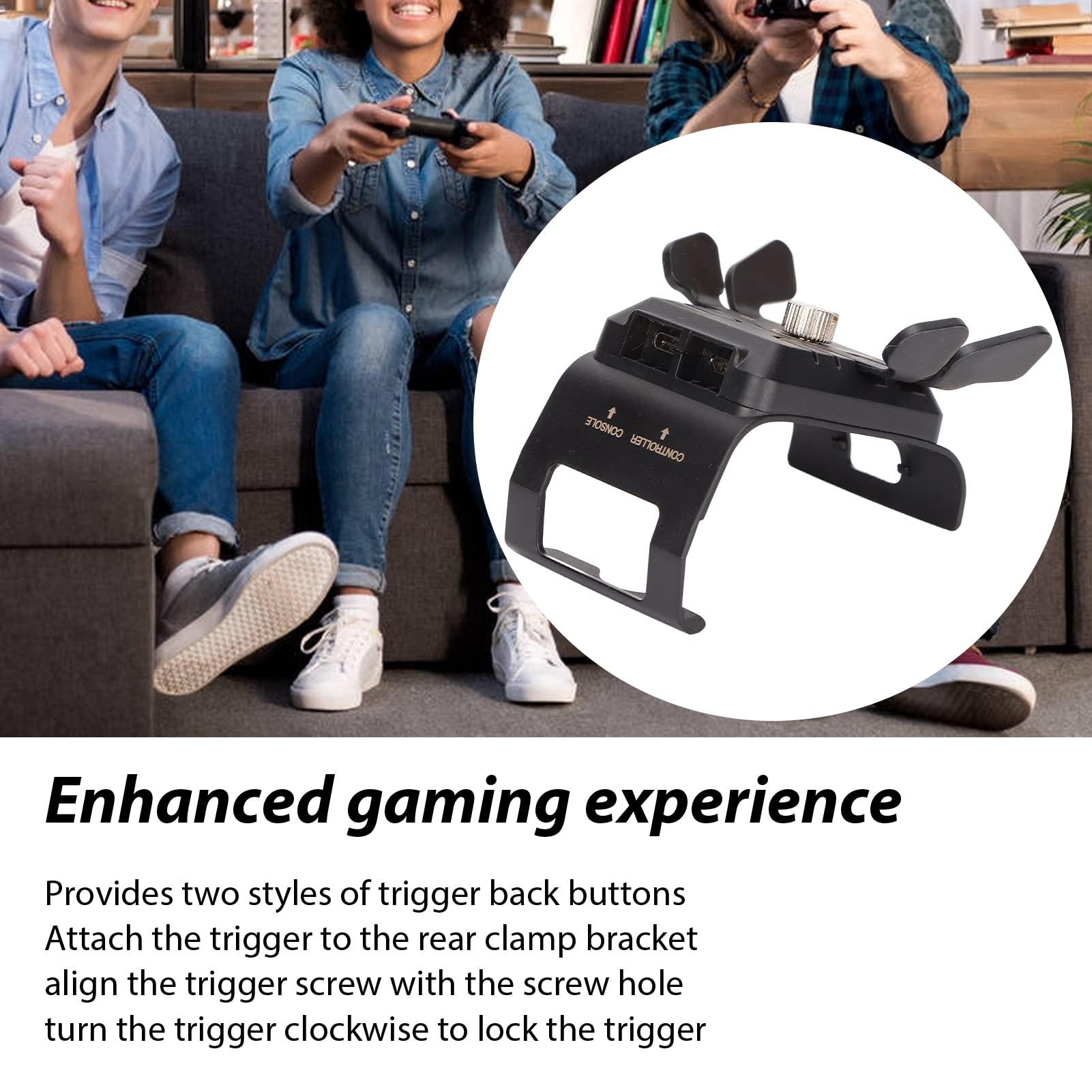 Button Back Controller Adapter, Controller Back Button Adapter Easy to use 2button Control Console for Series S (XSS)