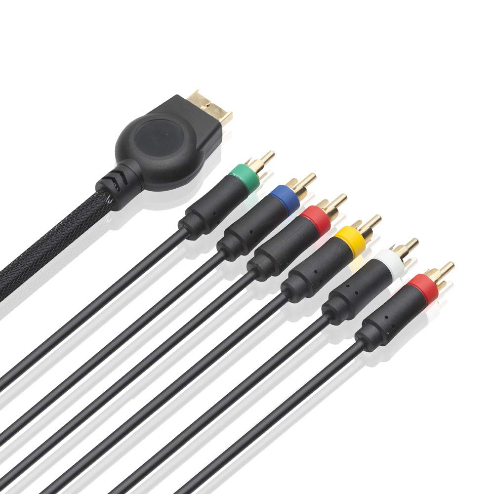 GREATLINK 6FT Component AV Cable 6RCA plug Premium High Resolution HDTV Component RCA Audio Video Cable Compatible with PlayStation 3 PS3 and PlayStation 2 PS2 Gaming Console