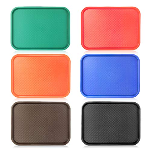 New Star Foodservice 24333 Fast Food Tray, 10.5 x 13.5, Black, Set of 12