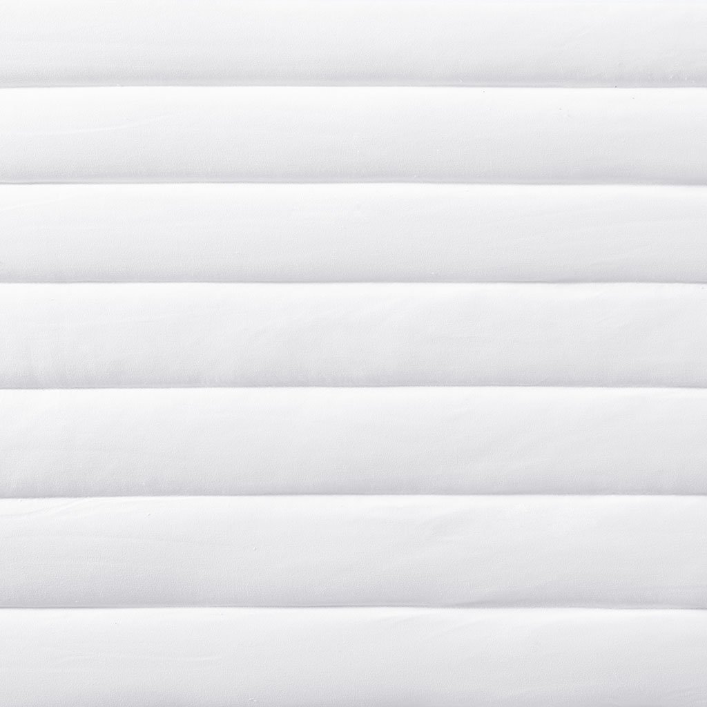 Madison Park Essentials Frisco Waterproof Sofa Bed Mattress Pad, Microfiber Channel Quilted Top - Secure Fit Anchor Band, Machine Washable Protection Cover, Full 54x72", White