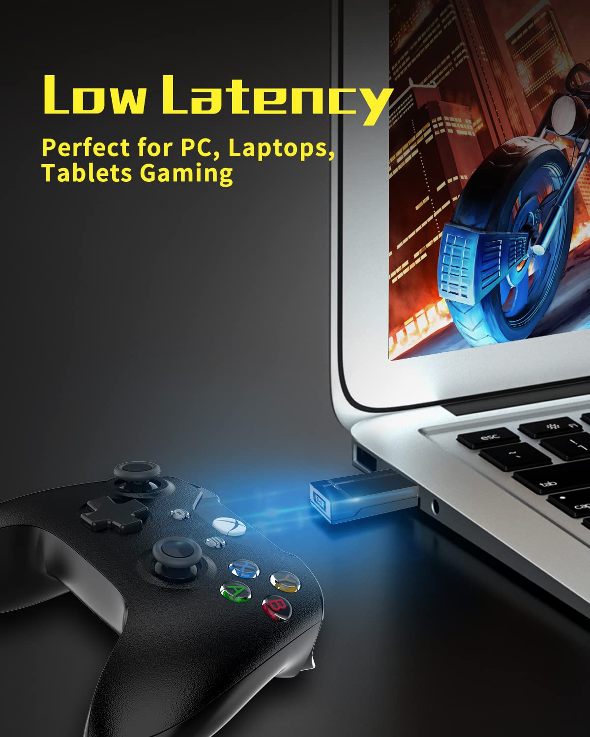 OLCLSS Wireless USB Adapter, Compatible with Xbox Controllers, Low Latency, Faster Data Transmission, 100% Satisfied