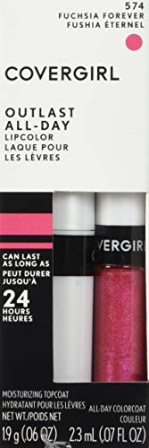 COVERGIRL Outlast All-Day Lip Color With Topcoat, Fuchsia Forever