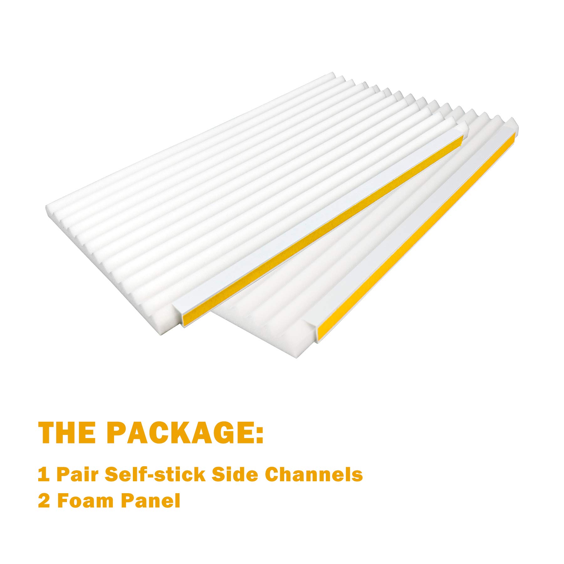 LBG Products Window AC Foam Insulation Panel Kit,Pack of 2 Insulated Air Conditioner Side Panels,18in High x 9in Wide x 7/8in Thick