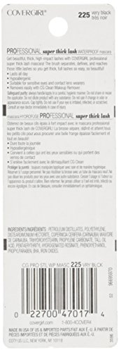 COVERGIRL Professional Super Thick Lash Waterproof Mascara 225 Very Black, .3 oz