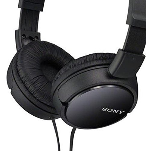 Sony ZX Series Wired On-Ear Headphones with Mic, Black MDR-ZX110AP