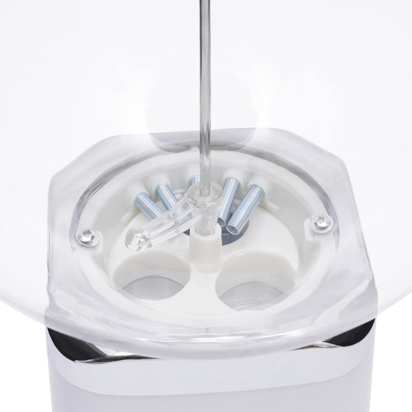 Big Bubble Gumball Machine, White Vending Machine with Keys, 6.69 * 6.69 * 18.11inch, for Retail Stores, Amusement Parks, Game Rooms, etc.