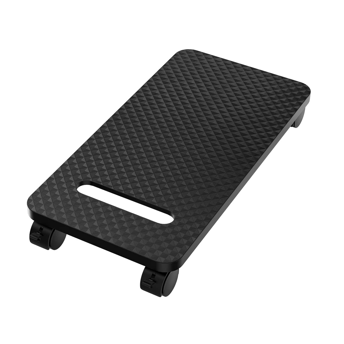 Computer Tower Stand, ORICO PC Holder Mobile CPU Holder with Protective Sides and 4 Caster Wheels Computer Tower Stand Carts on Carpet Fits for Most Computer Tower, Gaming PC, ATX Case
