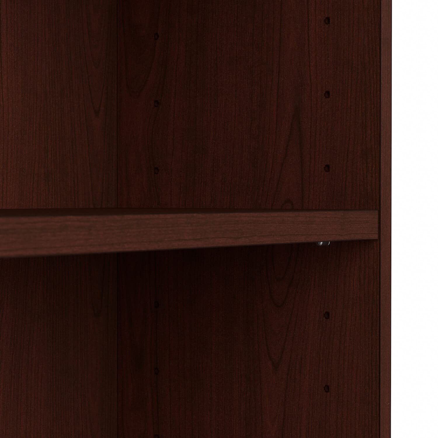 Bush Furniture Universal Small 2 Shelf Bookcase in Vogue Cherry - Set of 2, Matching Storage and Display Bookshelves for Home Office or Living Room Organization