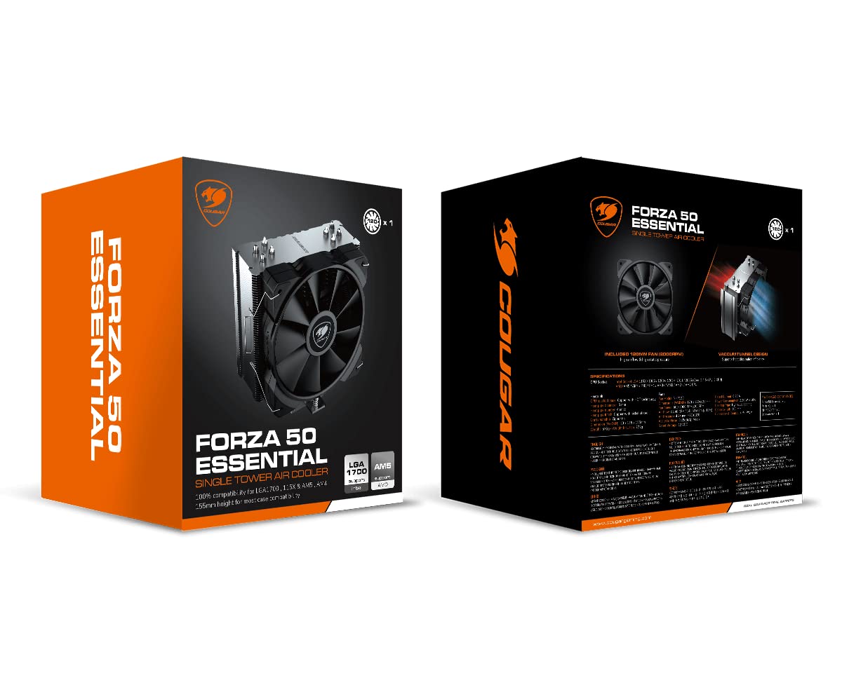 Cougar Forza Essential Single Tower Air Cooler (Forza Essential 50)