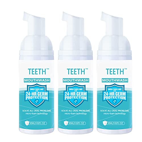eelhoe Mouthwash, Calculus Removal, eelhoe Whitening Foam Toothpaste, Healing Mouth Ulcers, Eliminating Bad Breath (3 Bottles)