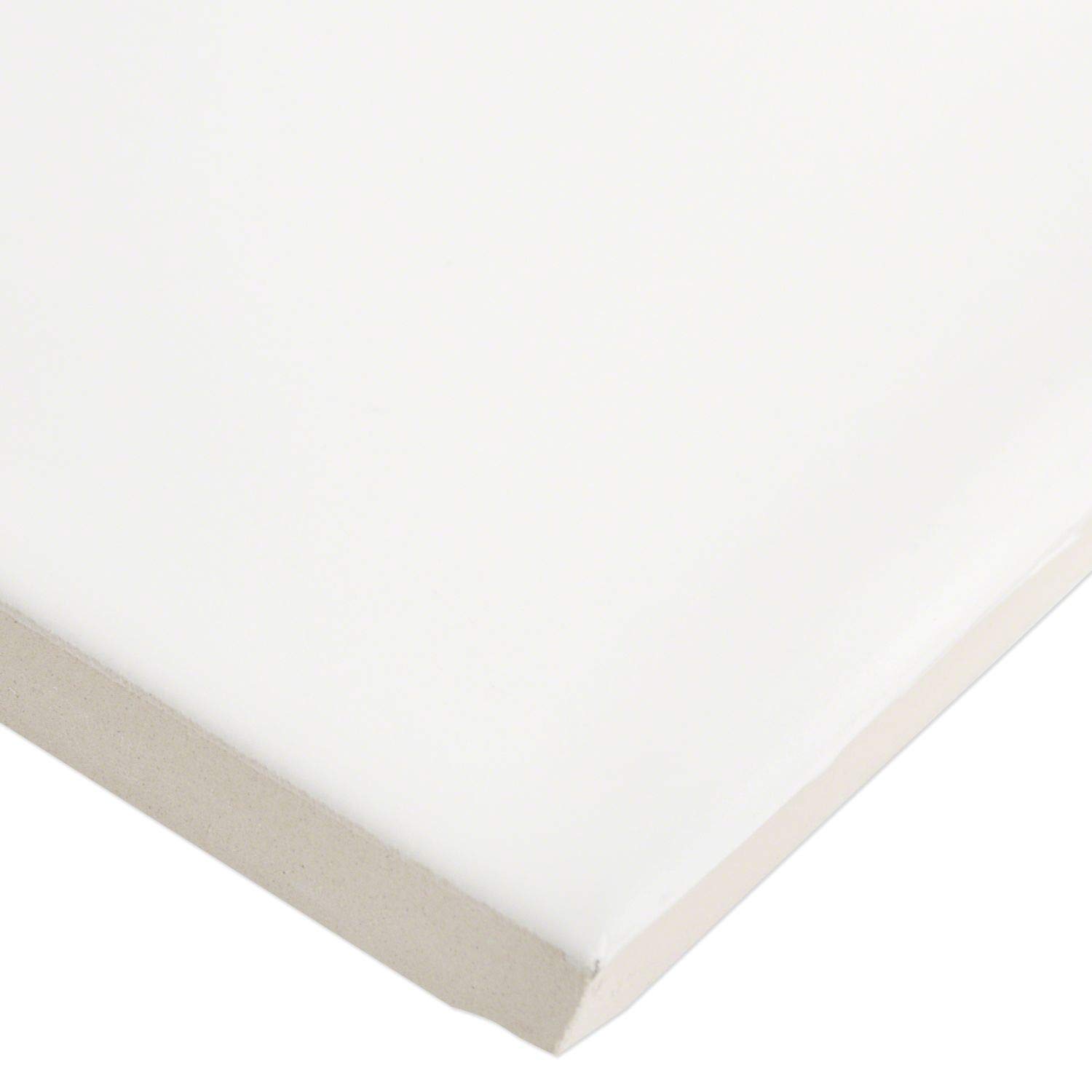 Birmingham Bianco 3 in. x 12 in. Glazed Ceramic Subway Tile (22 Pieces 5.38 Sq. Ft. / Box)