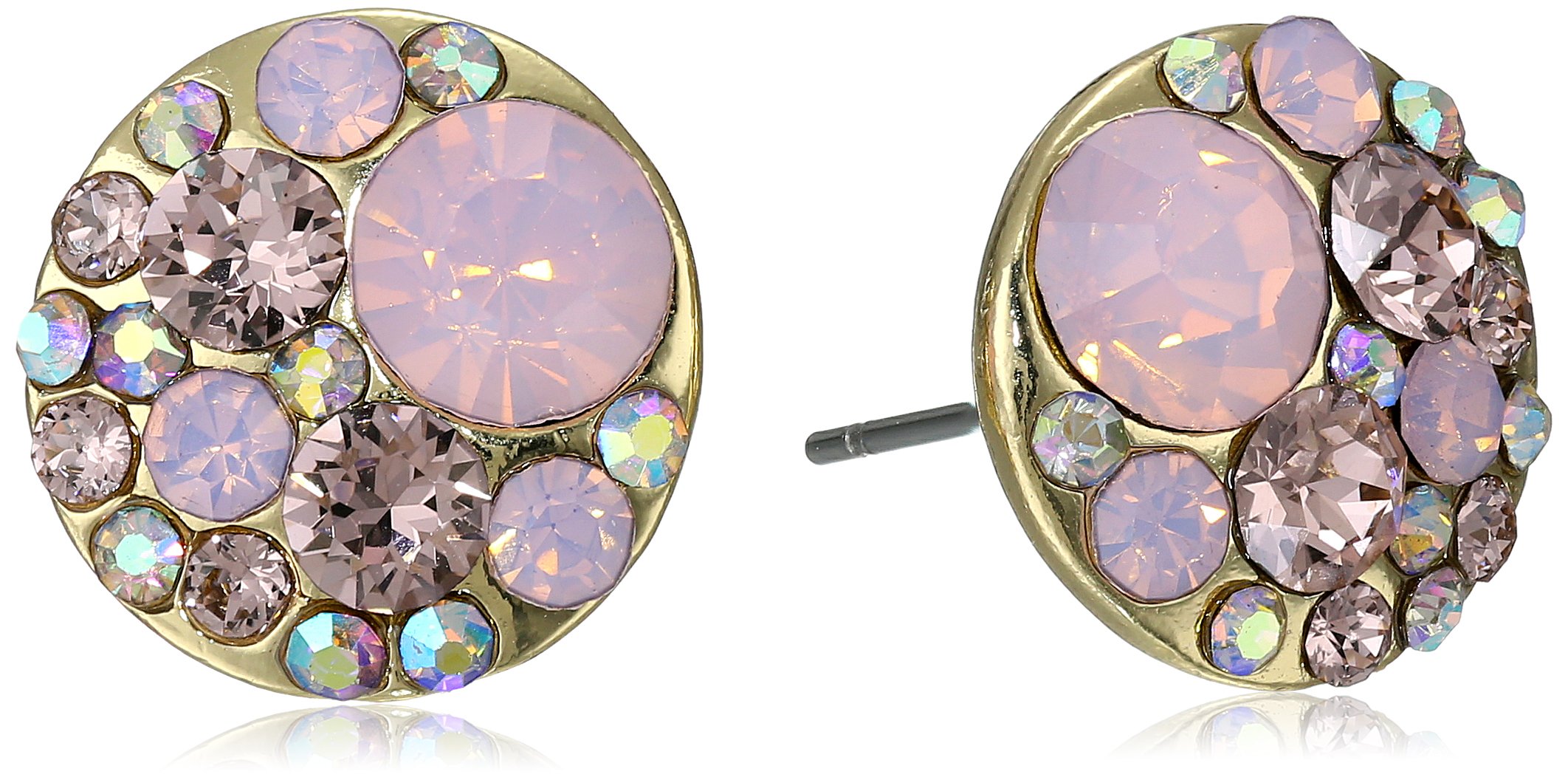 Betsey Johnson Faceted Bead Round Stud Earrings