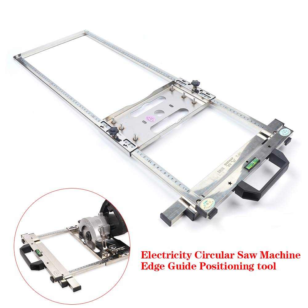 Edge Guide Positioning Cutting Board Tool Electricity Circular Saw Trimmer Machine Stainless Steel Edge Guide Positioning Cutting Board Multi-function Electricity Circular Saw Trimmer Machine
