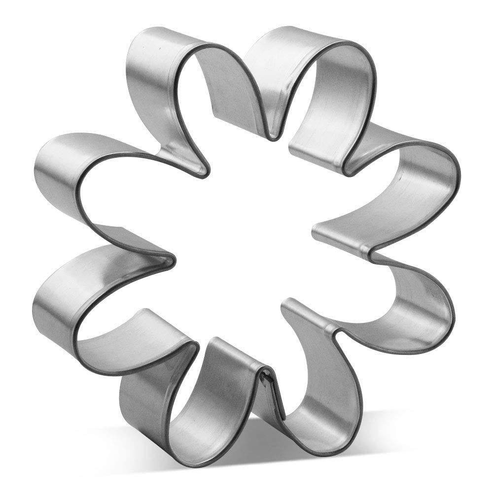 Daisy Cookie Cutter 3 Inch - Made in the USA ā Foose Cookie Cutters Tin Plated Steel Daisy Cookie Mold