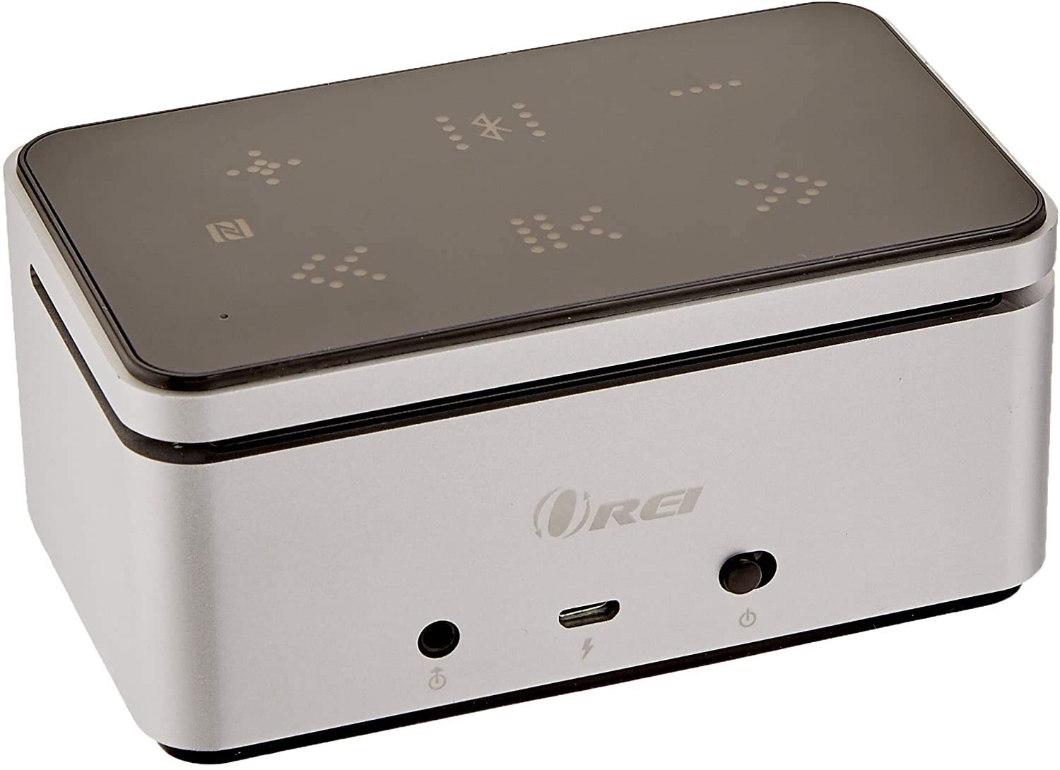 OREI Diamond Enhanced Bass NFC Bluetooth 4.0 Wireless Speaker, Powerful Sound, Built in Mic, Aluminum Body, Touch Panel & Compact Size