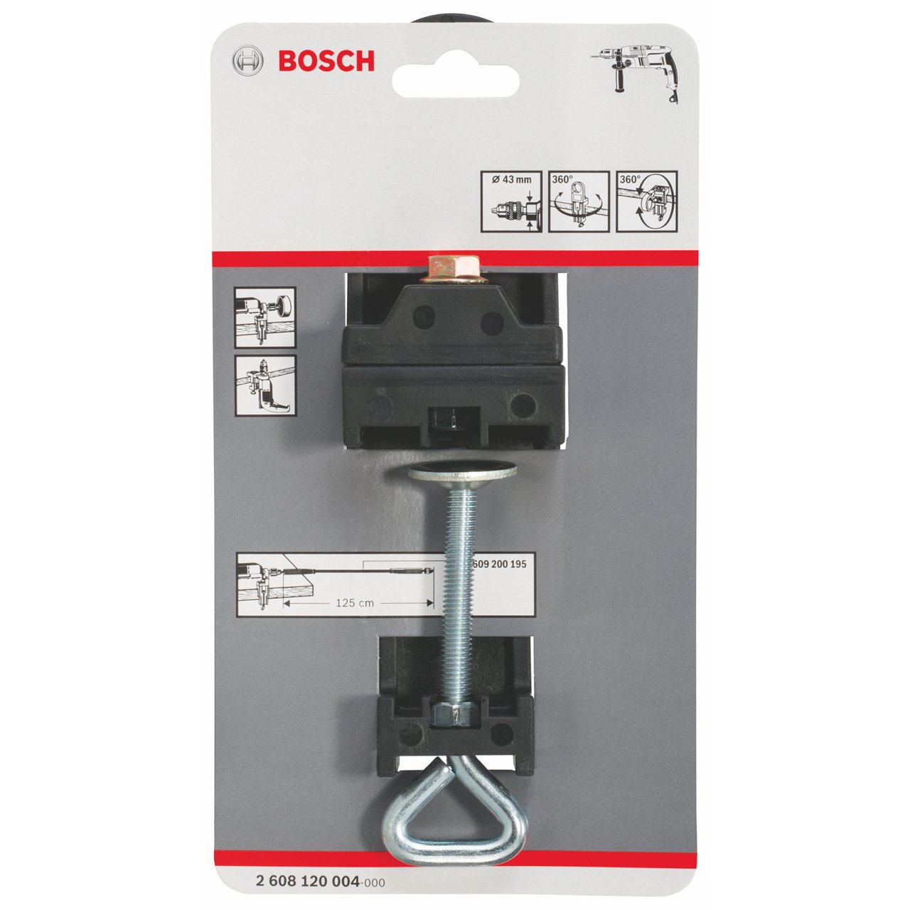 Bosch 2608120004 Drill Holder in Black