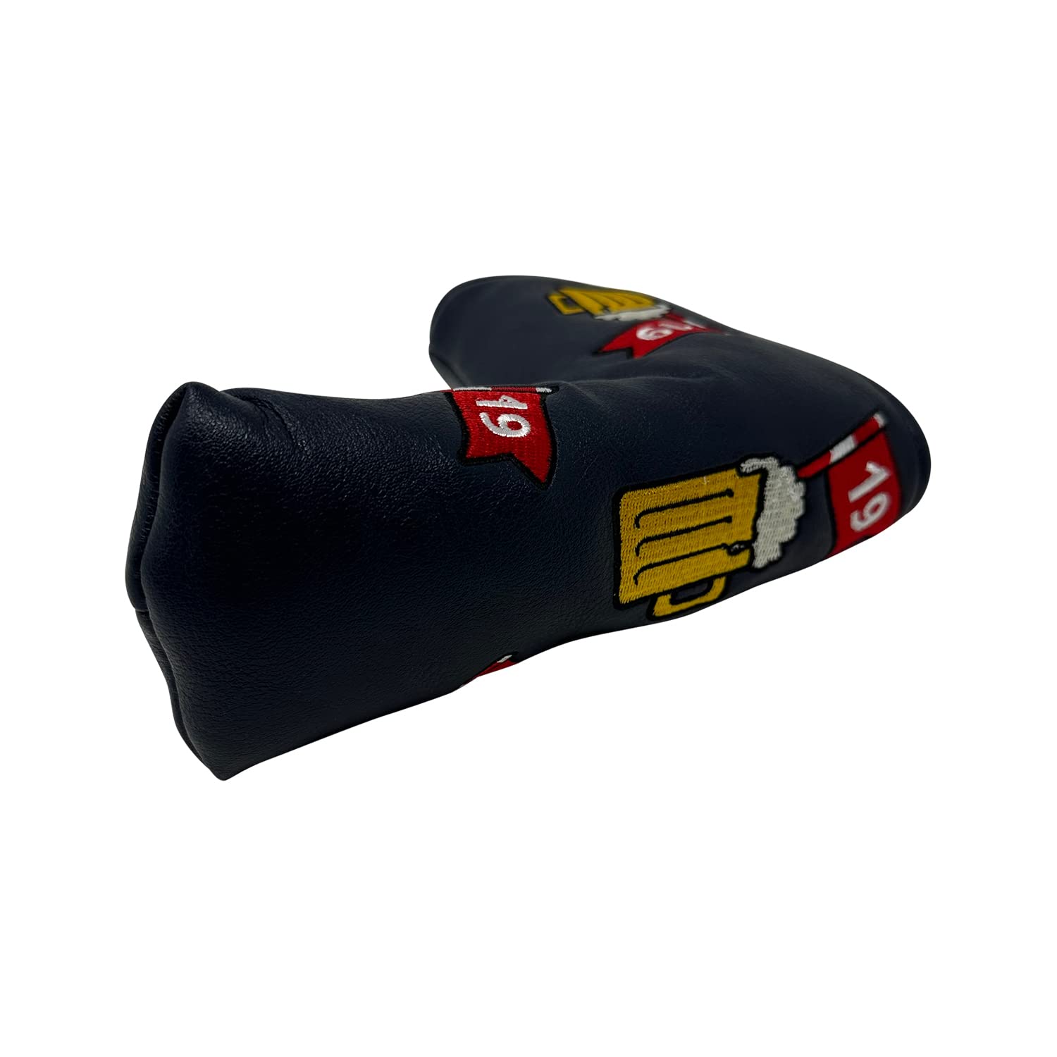 Breakers Golf Blade Putter Cover Headcover 19th Hole Durable Synthetic Leather Magnetic Closure for Scotty Cameron Odyssey Taylormade Ping Callaway (Black)