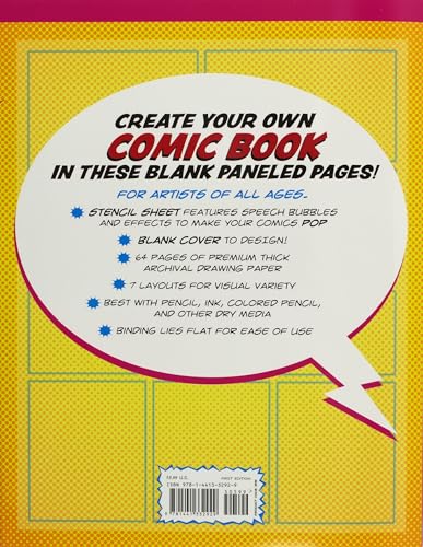 Blank Comic Book (with bonus stencil and blank cover!)
