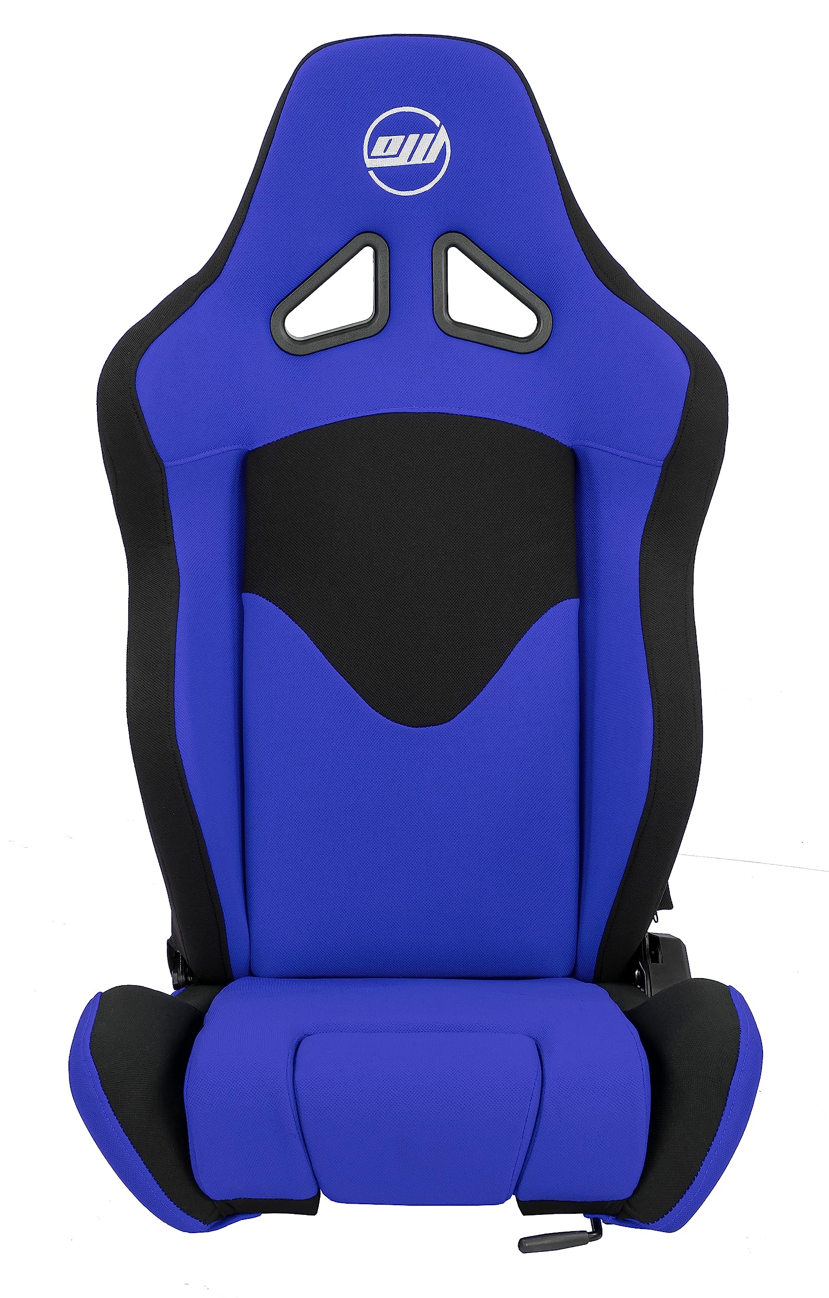 OpenWheeler SimFab Flight Simulator Seat With Seat Base Cut Out For Fighter Stick Or Helicopter Collective, blue