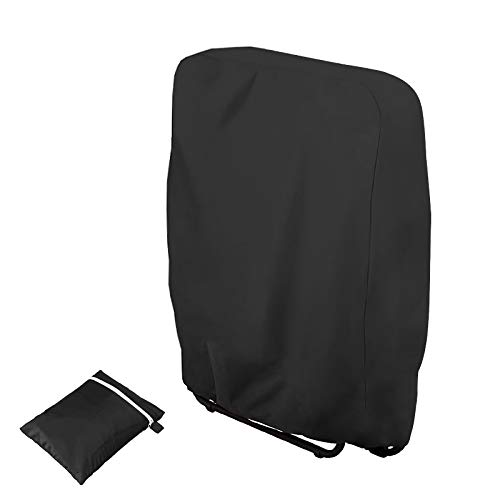 Naiveroo Outdoor Zero Gravity Folding Chair Cover Waterproof Dustproof Lawn Patio Furniture Covers All Weather Resistant 28"x43"(Black)