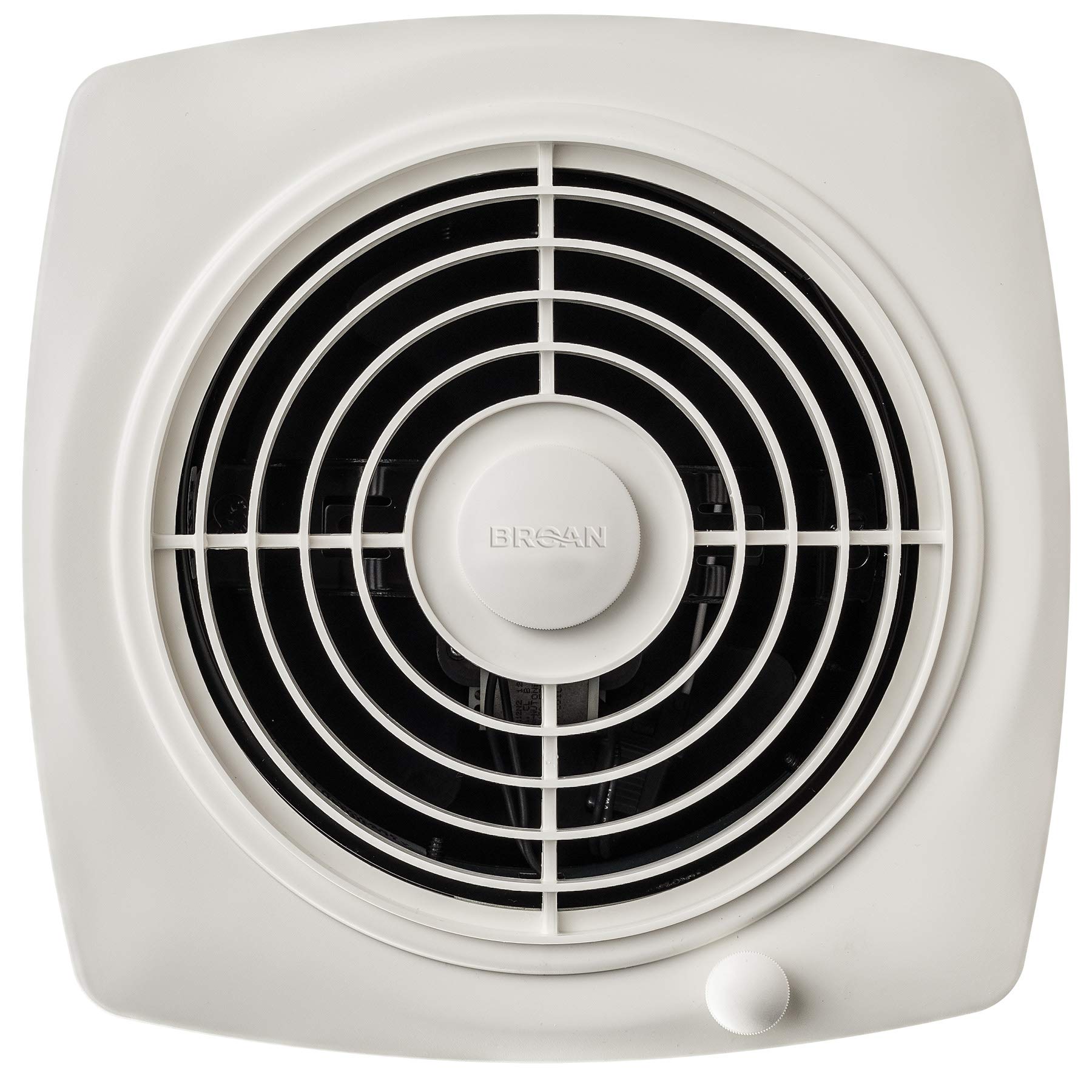 Broan-NuTone 509S Through-the-Wall Ventilation Fan, White Cover, On/Off Switch, 200 CFM, 8.5 Sones, 8"