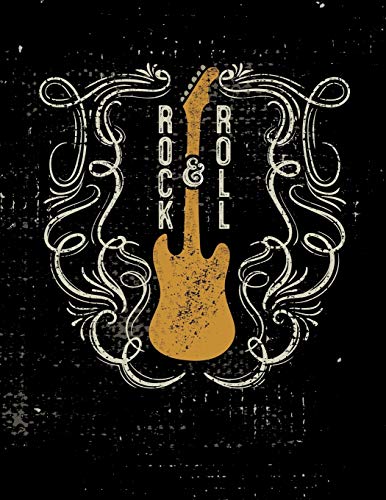 Blank Guitar Tablature Notebook: Blank Guitar Tab Paper Seven 6-Line Staves 100 Pages 8.5x11 (Music Paper Notebooks)