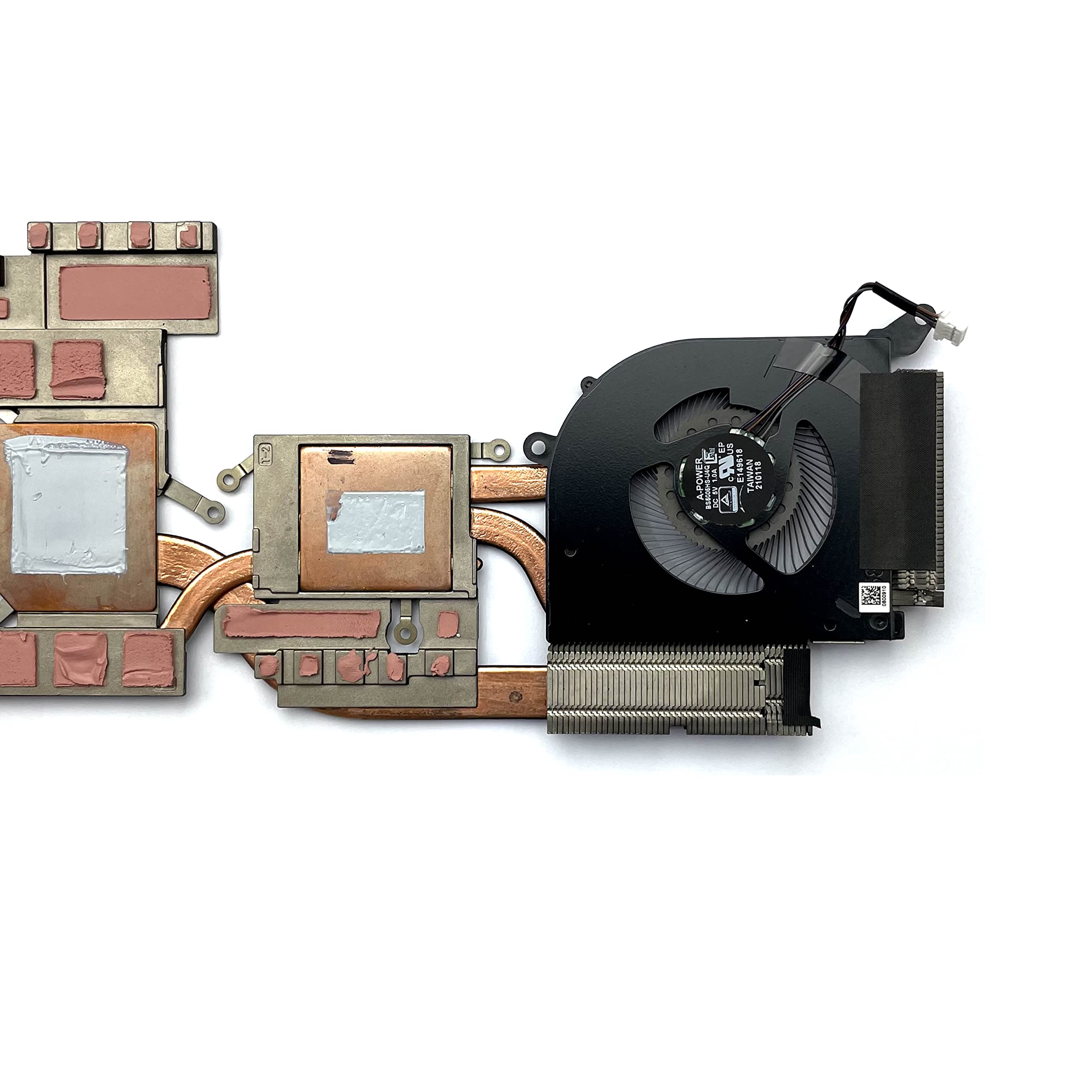 CPU+GPU Cooling Fan with Heatsink Replacementfor MSI GS66 Stealth (Intel 10th Gen, GeForce RTX 30 Series) 10UG 10UH 10UE MS-16V3 E322500770A87Y1L (Not for RTX 20 Series and Intel 11th Gen,12th Gen)