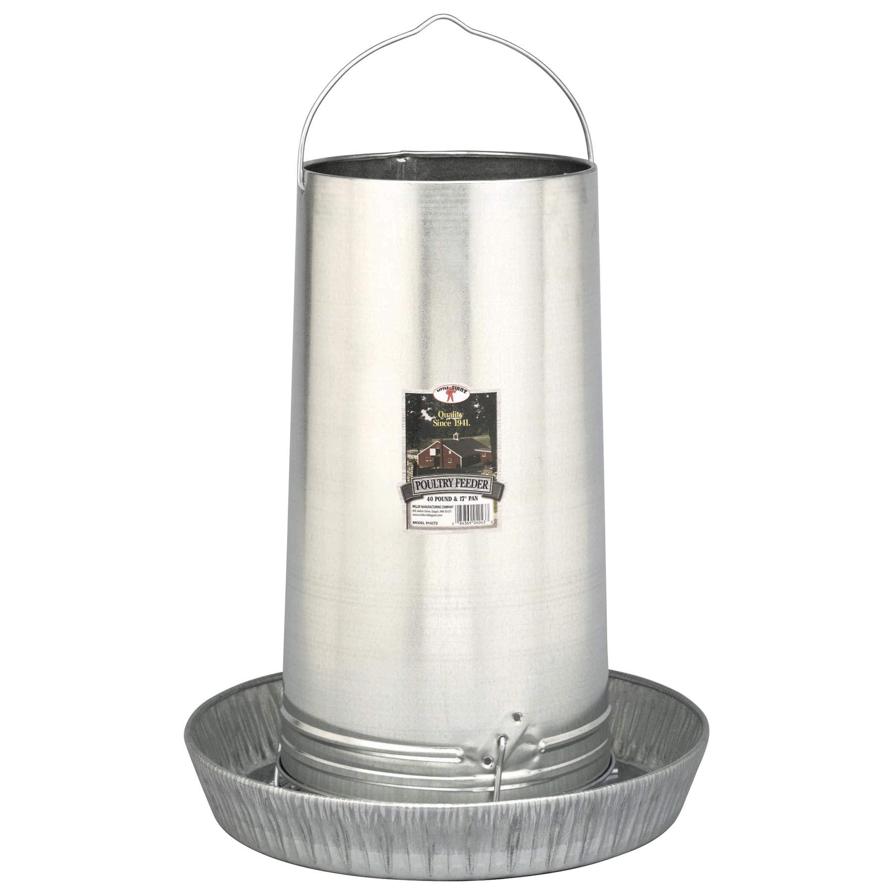 Little Giant 40-Pound Hanging Metal Poultry Feeder