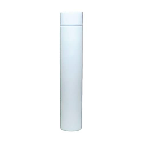 Insulated Water Bottle, 18/8 (304) Stainless Steel, Super Slim Skinny Mini, Portable, Leak Proof, 8oz, White11