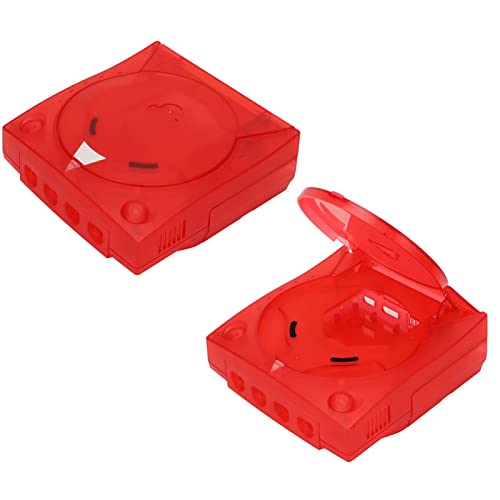 Case Shell, Translucent Red Compact Translucent ABS Shell Case for SEGA Dreamcast DC for Friends