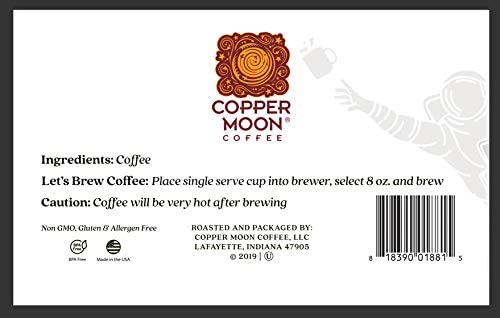 Copper Moon Single Serve Coffee Pods for Keurig K-Cup Brewers, Medium Roast, Tropical Coconut Blend, 12 Count(Pack of 3)