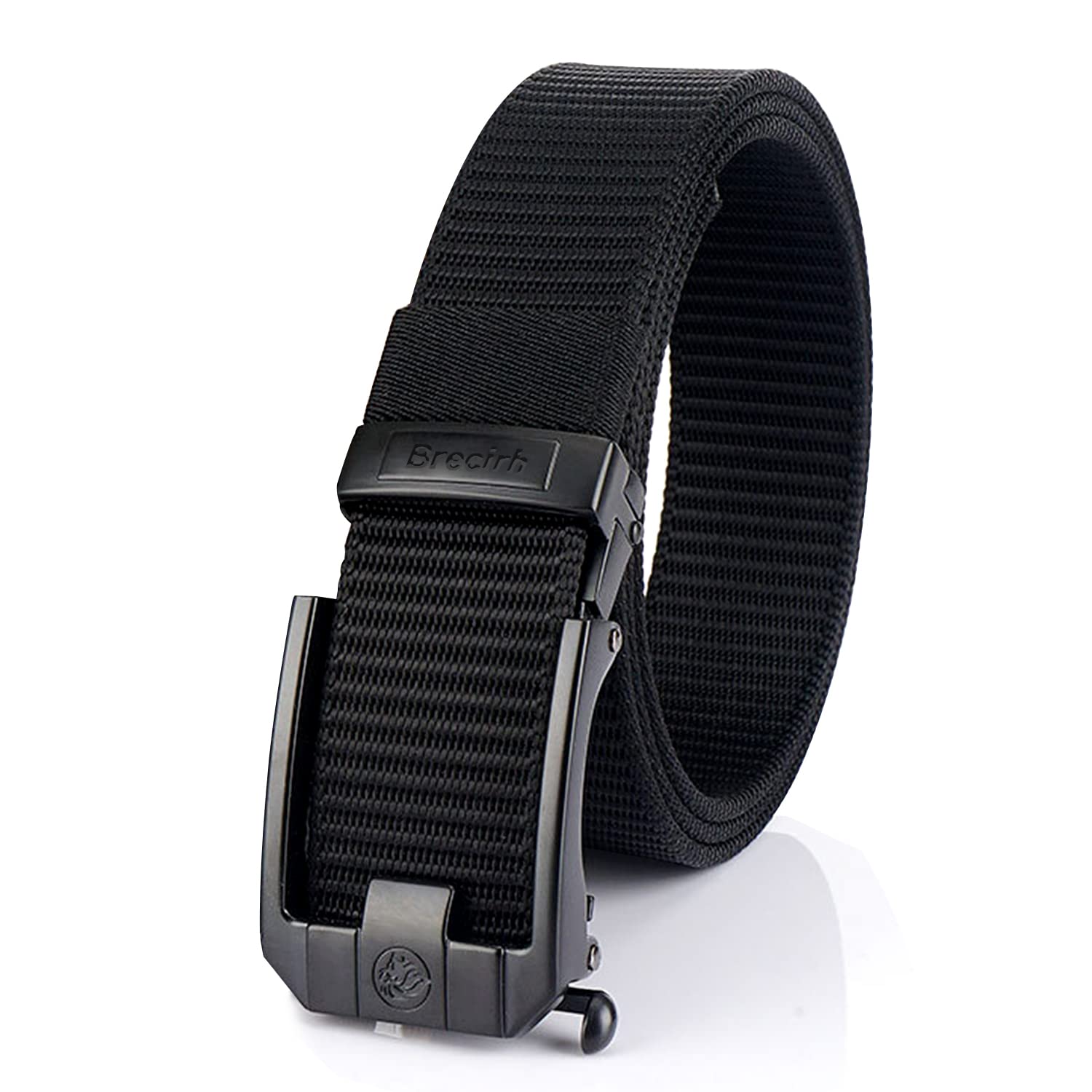 Brecirh Quick Release Tactical Belt Adjustable Tactical Belts for Men 1.5" Mens Belt for Battle Military Edc (RATCHET, M)
