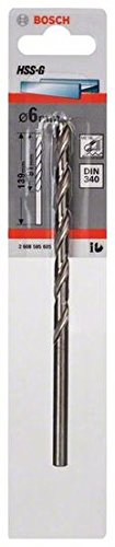 Bosch 2608595685 Metal Drill Bit Hss-G Din 340 6mmx3.58In