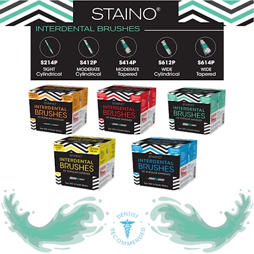 Staino Interdental Refill Brushes - Tapered Mini Brush (Large) 36/Box